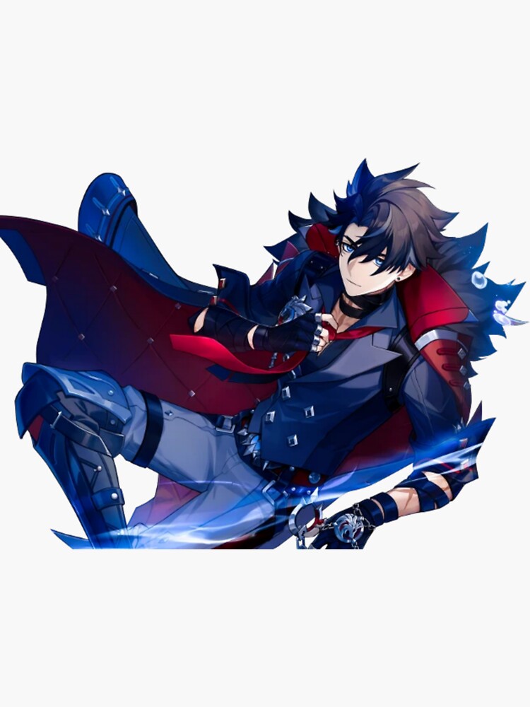 "Wriothesley " Sticker for Sale by Mizu Yokan | Redbubble