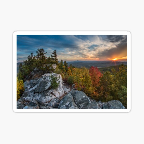 "Monument Mountain summit, Massachusetts." Sticker for Sale by ...