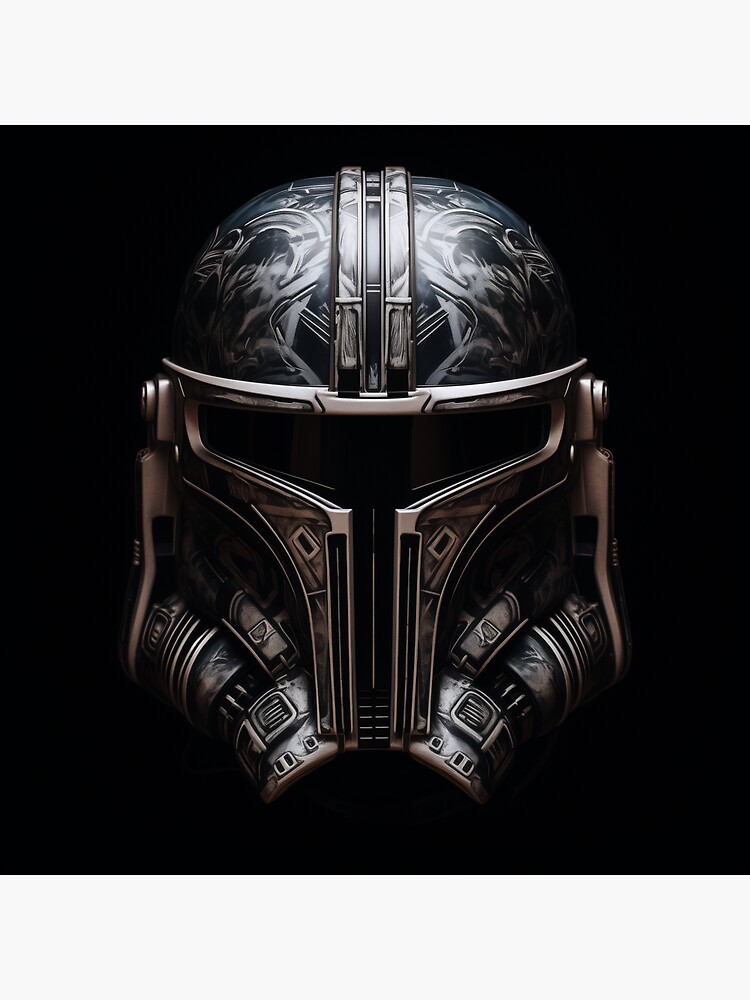 "Helmet Clone Mando" Sticker by ArbnorDesign | Redbubble