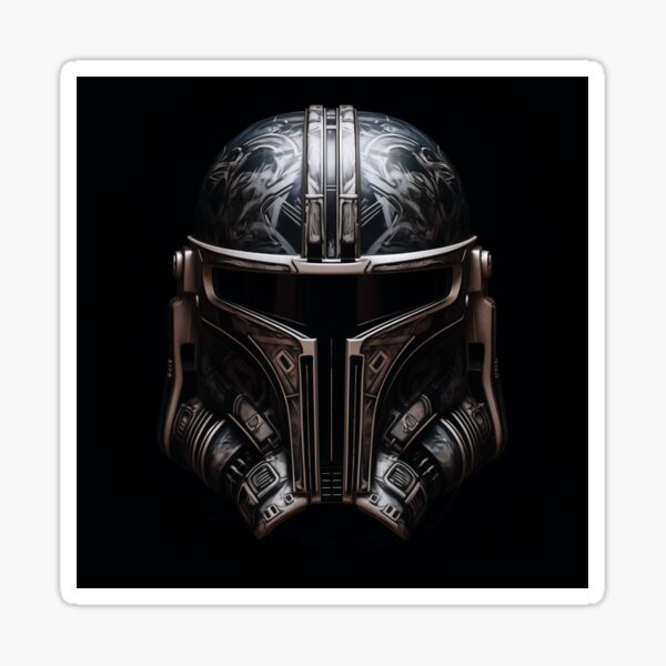 "Helmet Clone Mando" Sticker by ArbnorDesign | Redbubble