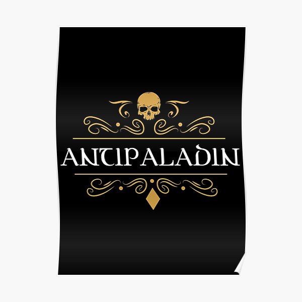 "Antipaladin Paladin Character Class Pathfinder Inspired Tabletop RPG ...