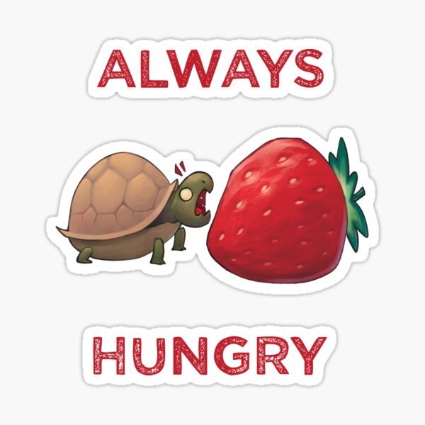 "Always hungry" Sticker by tilunechacon | Redbubble