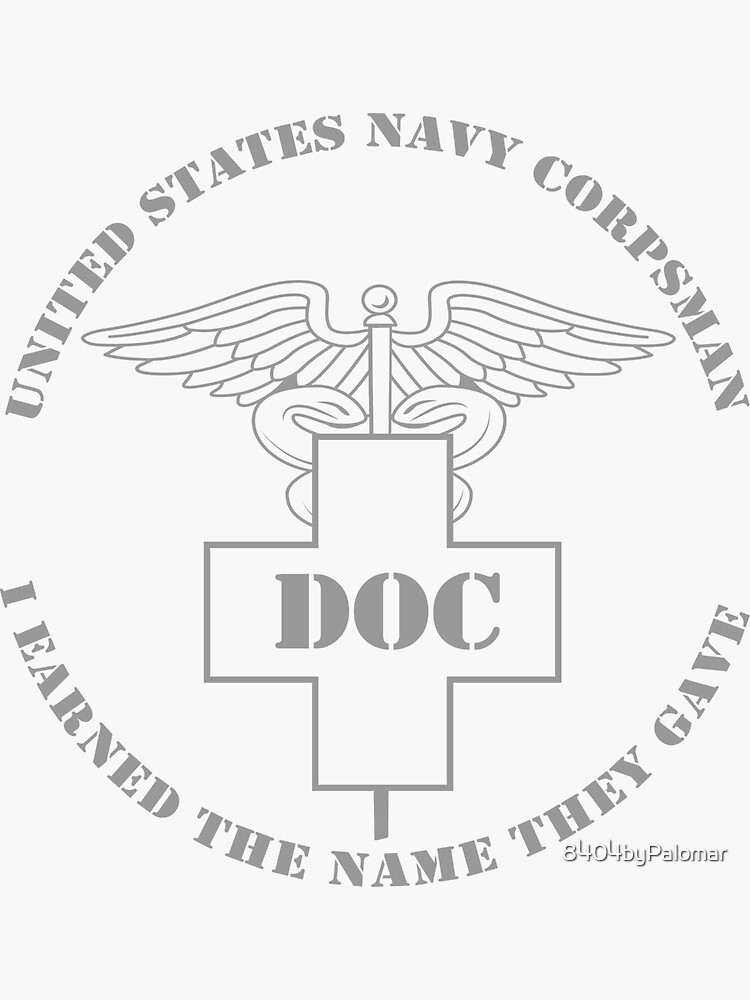 "Corpsman Up" Sticker for Sale by 8404byPalomar | Redbubble