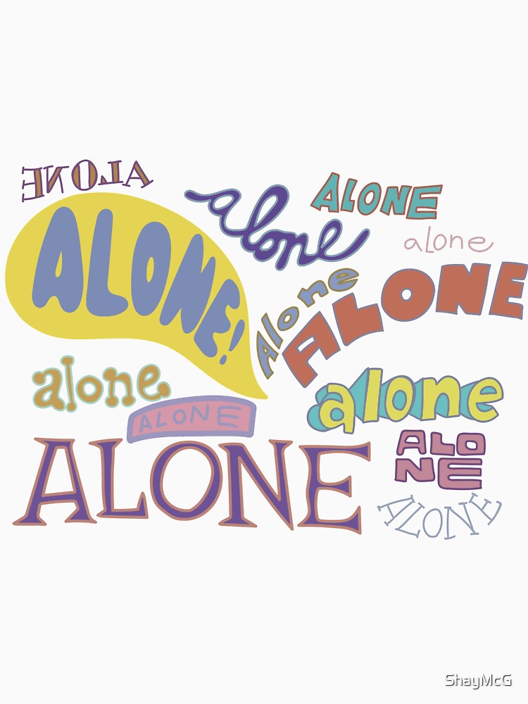 "Spongebob Alone" T-shirt for Sale by ShayMcG | Redbubble | alone t ...