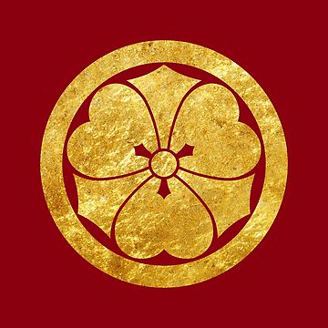 "Sakai Mon Japanese samurai clan in faux gold" Sticker for Sale by ...