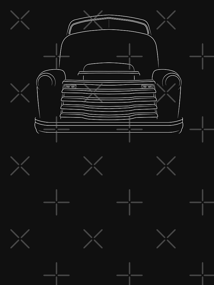 "Chevy Loadmaster Cab Over Engine (COE) - front stencil, white" T-shirt ...