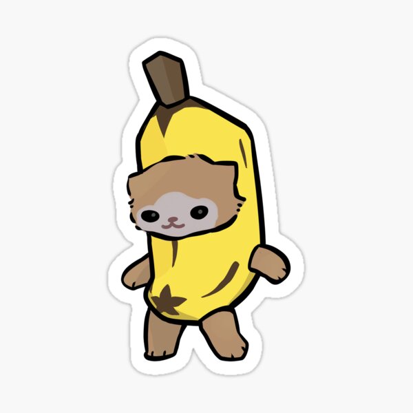 "Banana cat meme funny cat meme" Sticker for Sale by Absworks | Redbubble