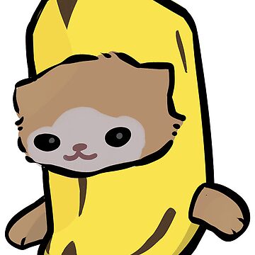 "Banana cat meme funny cat meme" Sticker for Sale by Absworks | Redbubble