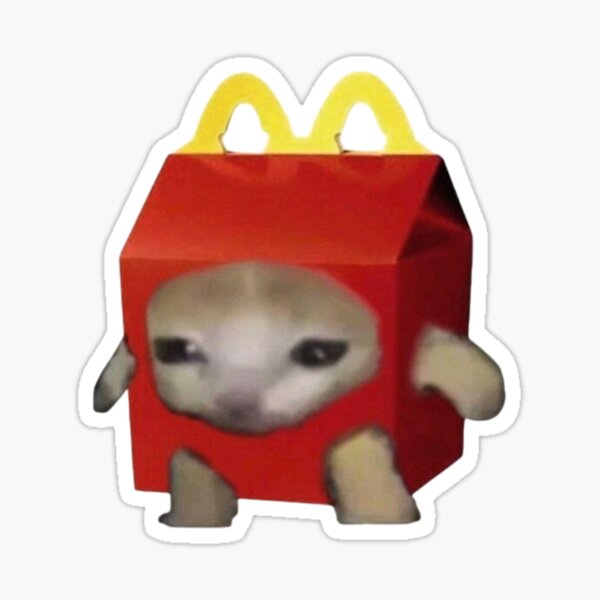 "Funny Cat Gen Z Meme" Sticker for Sale by ProTeeShopping | Redbubble