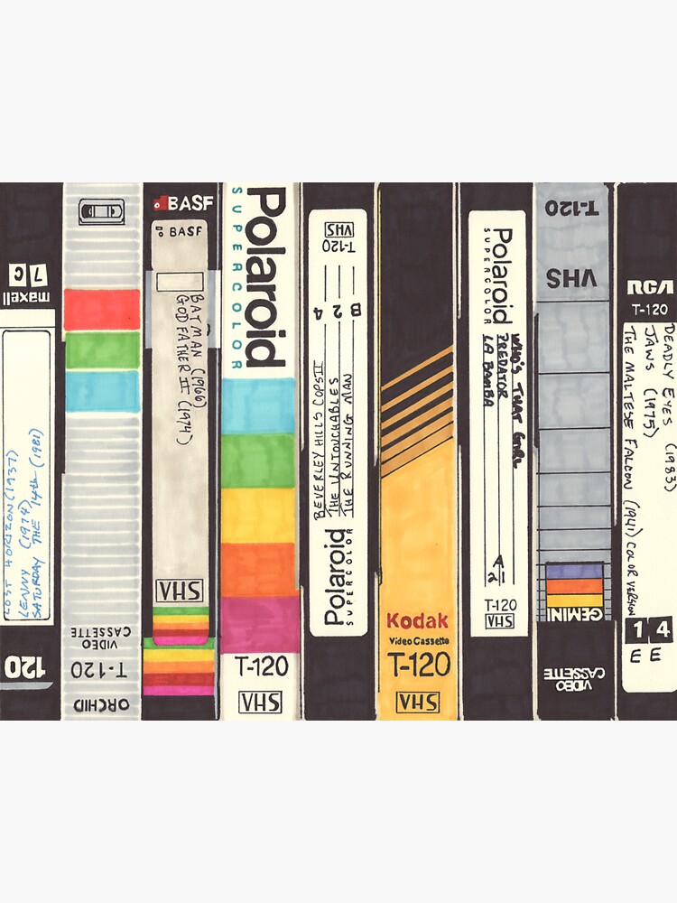 "VHS Detail I" Sticker for Sale by hbthornton | Redbubble