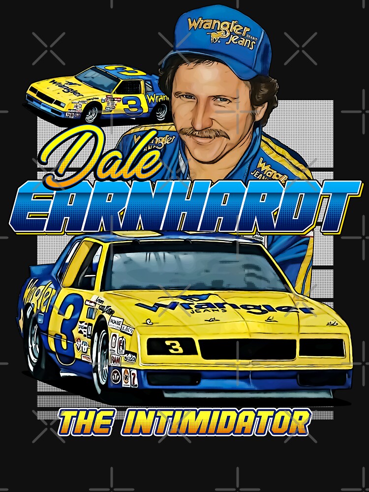 "Dale Earnhardt The Intimidator Nascar Legend 80s retro" Essential T ...