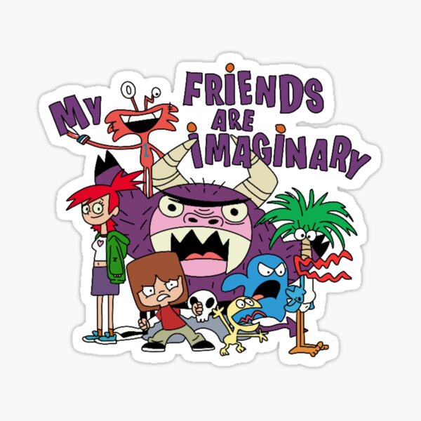 "Imaginary Friends Cartoon" Sticker for Sale by Gabrielle Lawrence ...