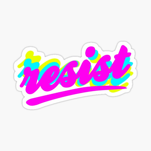 "resist!" Sticker by notnat | Redbubble