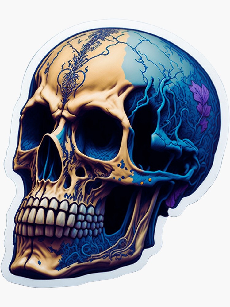 "skull sticker " Sticker for Sale by Jibshop ⭐⭐⭐⭐⭐ | Redbubble