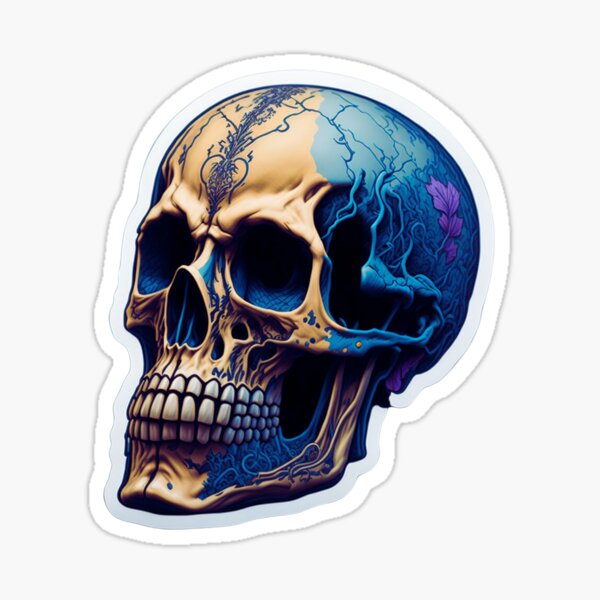 "skull sticker " Sticker for Sale by Jibshop ⭐⭐⭐⭐⭐ | Redbubble