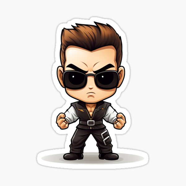 "Mortal Kawaii: Chibi Combatants - Johnny Cage" Sticker for Sale by ...