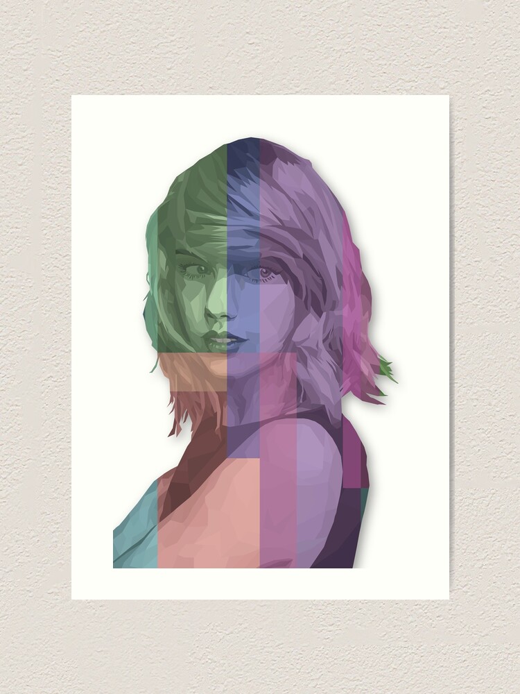 "Taylor Swift Poly Portrait" Art Print for Sale by sppac | Redbubble