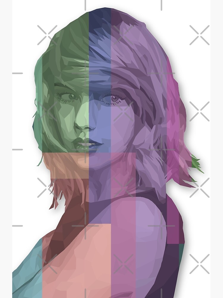 "Taylor Swift Poly Portrait" Art Print for Sale by sppac | Redbubble