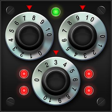 "Retro Dial knobs with LEDs Control Panel" Sticker for Sale by Seanfx | Redbubble