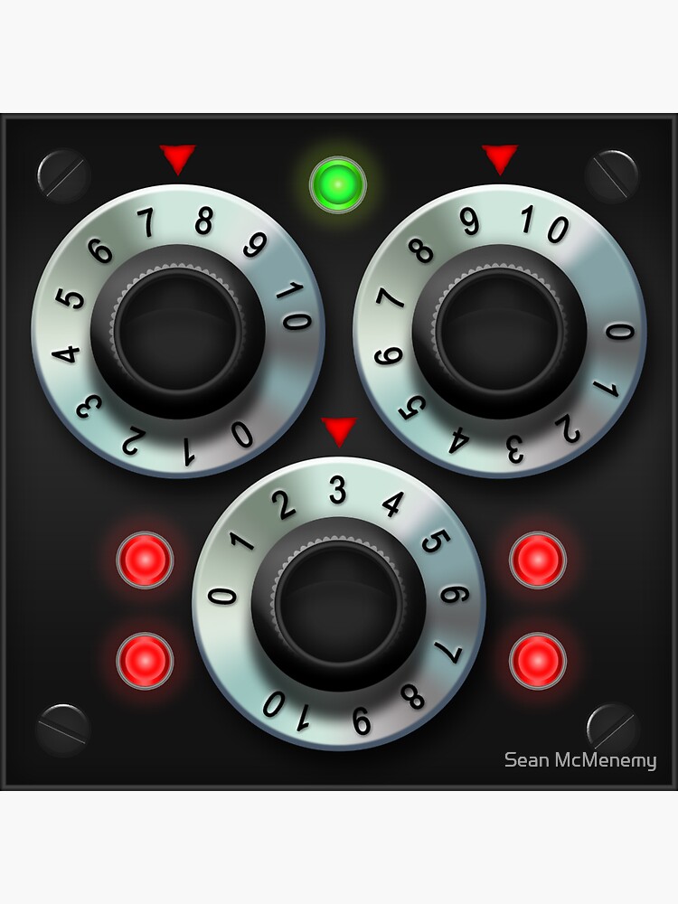 "Retro Dial knobs with LEDs Control Panel" Sticker for Sale by Seanfx ...