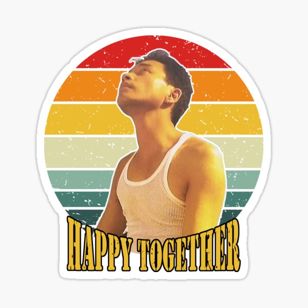 "Happy Together Vintage Movie" Sticker for Sale by Amitydelila | Redbubble