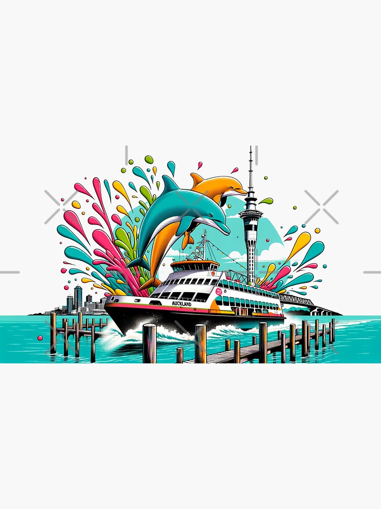 "Auckland Ferry" Sticker for Sale by placesonearth | Redbubble