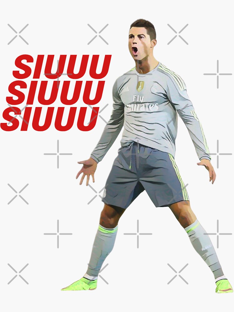 "SIUUU #1" Sticker for Sale by abdobeau | Redbubble