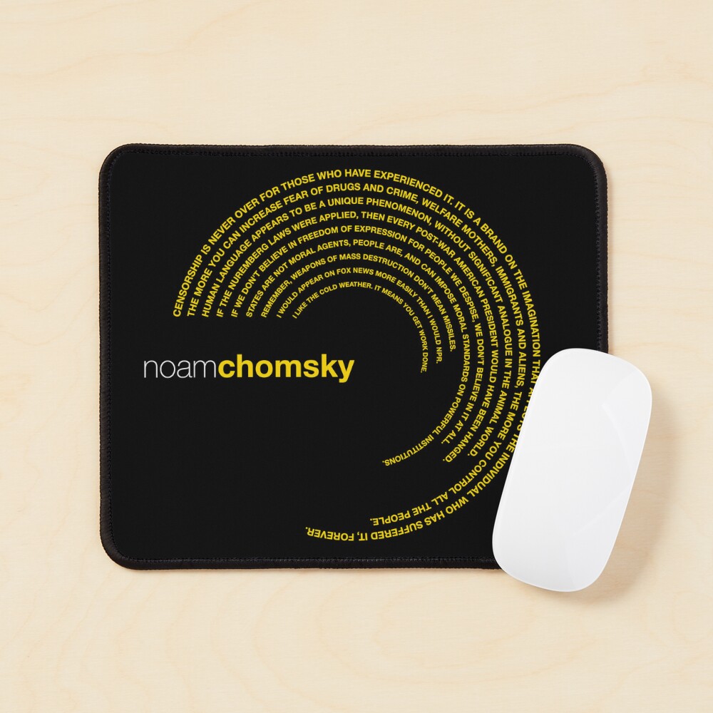 "Noam Chomsky famous quotes poster [gold]" Sticker for Sale by ...