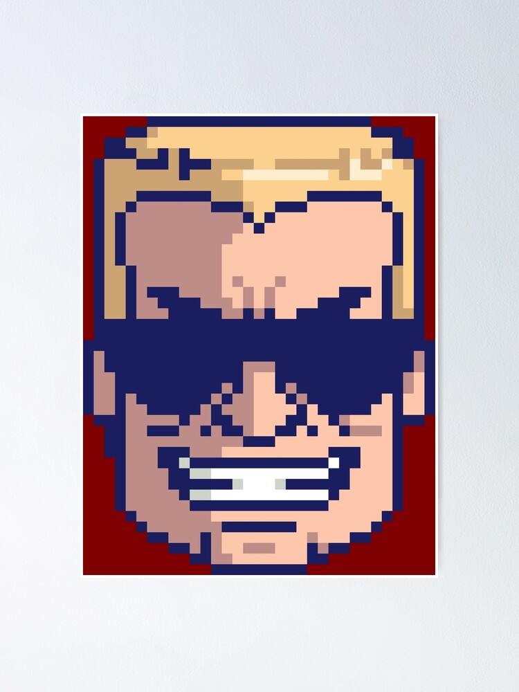 "Duke Nukem Pixel Art" Poster for Sale by Crampsy Design | Redbubble