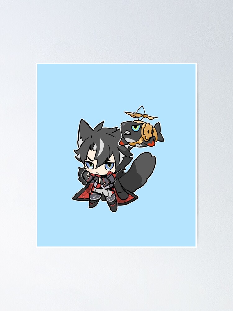 "Genshin Impact Chibi Wriothesley" Poster by NathanDoodles | Redbubble