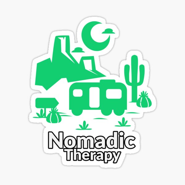 "Nomadic Therapy Theme Art" Sticker for Sale by Anna Laura Knight ...
