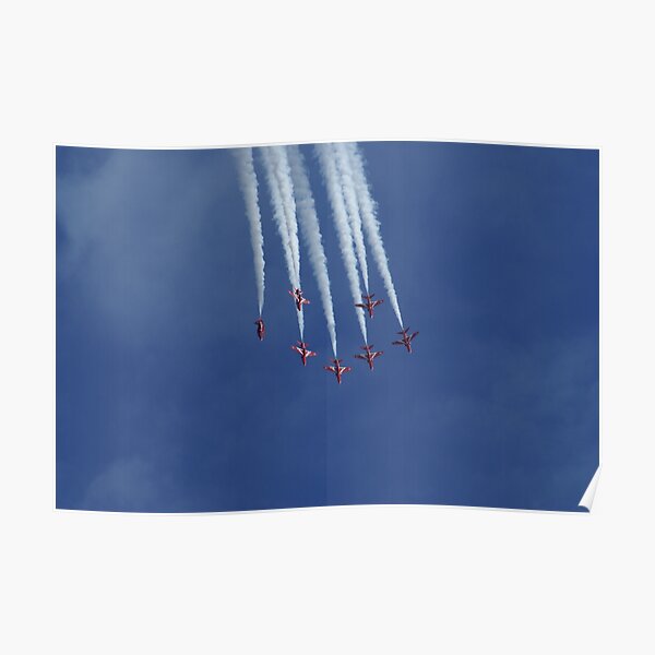 "RAF Red Arrows" Poster for Sale by Katherine-artz | Redbubble