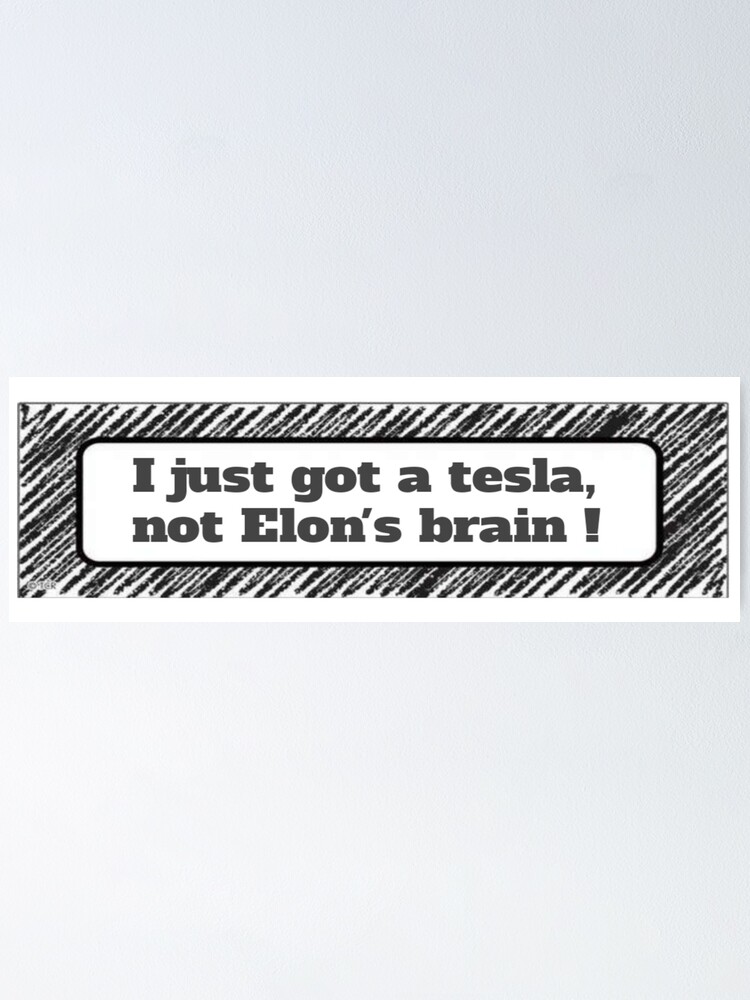 "Sticker, Elon Musk. Tesla Bumper, Tesla stickers, Elon Musk stickers ...