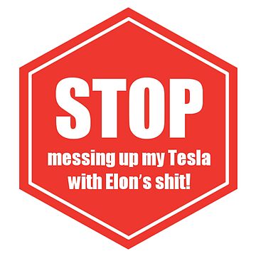 Sticker for Sale mit "Aufkleber, Elon Musk. Tesla Bumper, Tesla ...