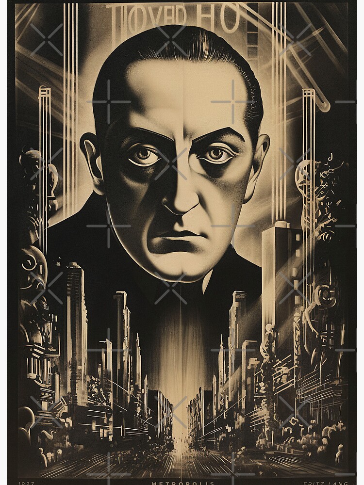 "Metropolis, Fritz Lang movie poster, german expressionism, silent film ...