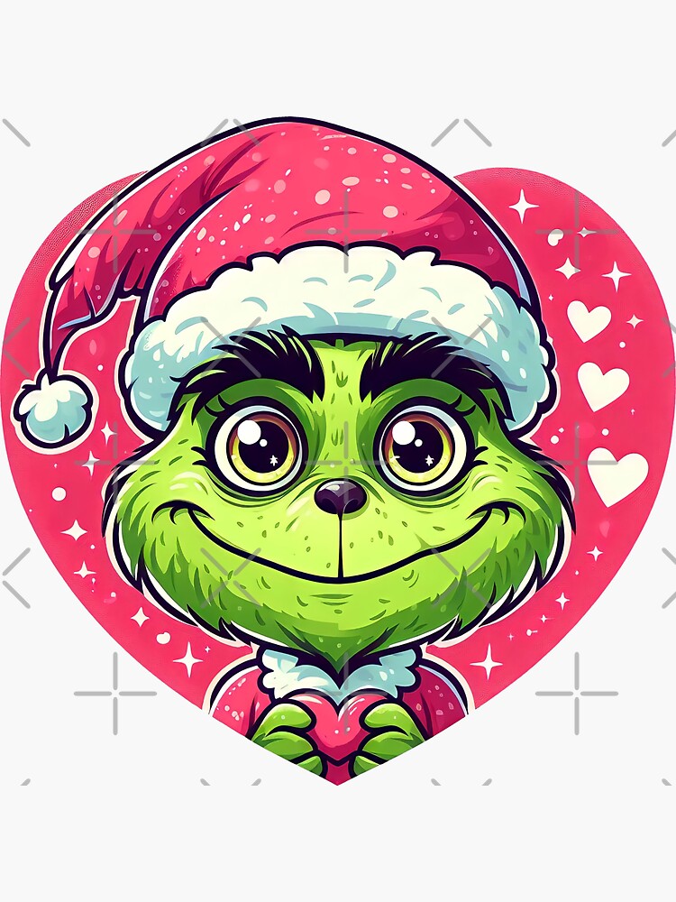 "Christmas Grinch " Sticker for Sale by AnetArtStore | Redbubble