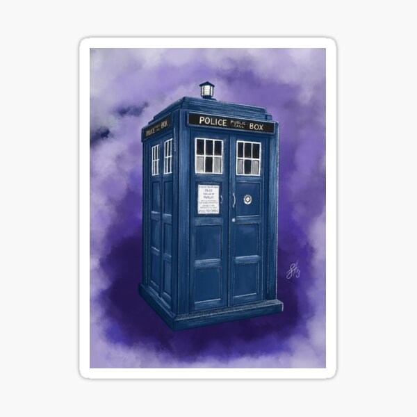 "Police Box" Sticker for Sale by sophiedesigns | Redbubble