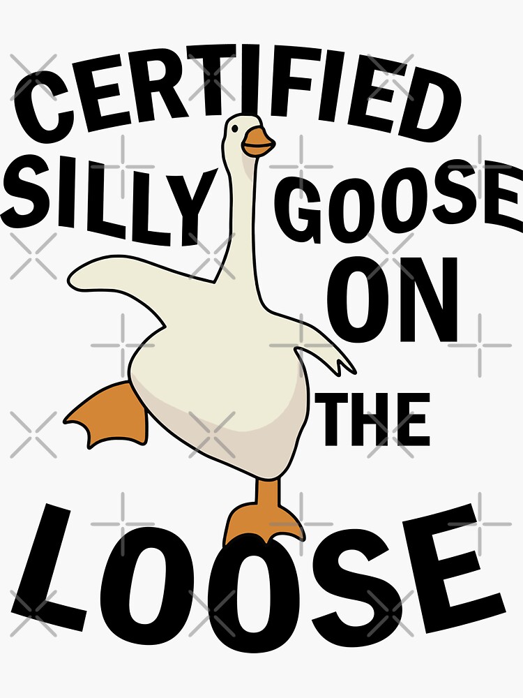 Loose Goose Memes Retro Goose Aesthetic Trendy Meme Silly Goose On The