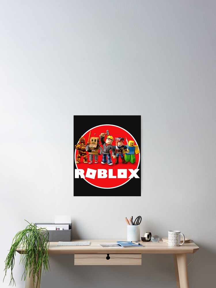 "roblox all characters,roblox logo" Poster for Sale by ltiapro | Redbubble