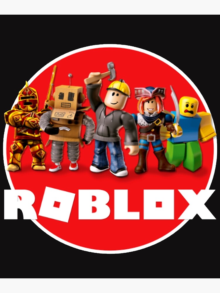 "roblox all characters,roblox logo" Poster for Sale by ltiapro | Redbubble