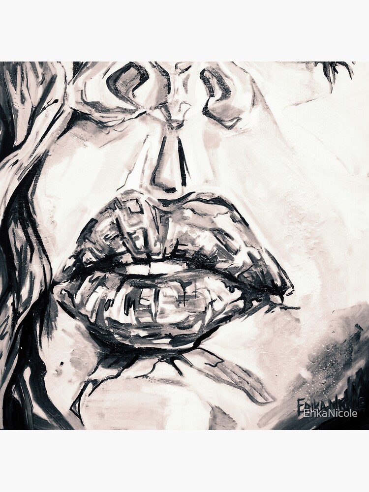 "Split Lip" Sticker for Sale by ErikaNicole | Redbubble