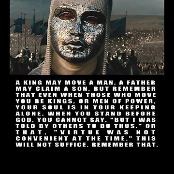 "King Baldwin IV of Jerusalem Full Quote" Poster for Sale by ...