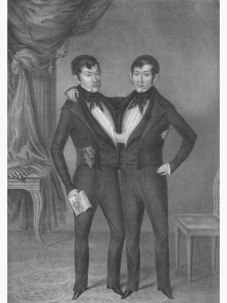 "Chang and Eng Bunker - Siamese Twins Portrait " Photographic Print by ...