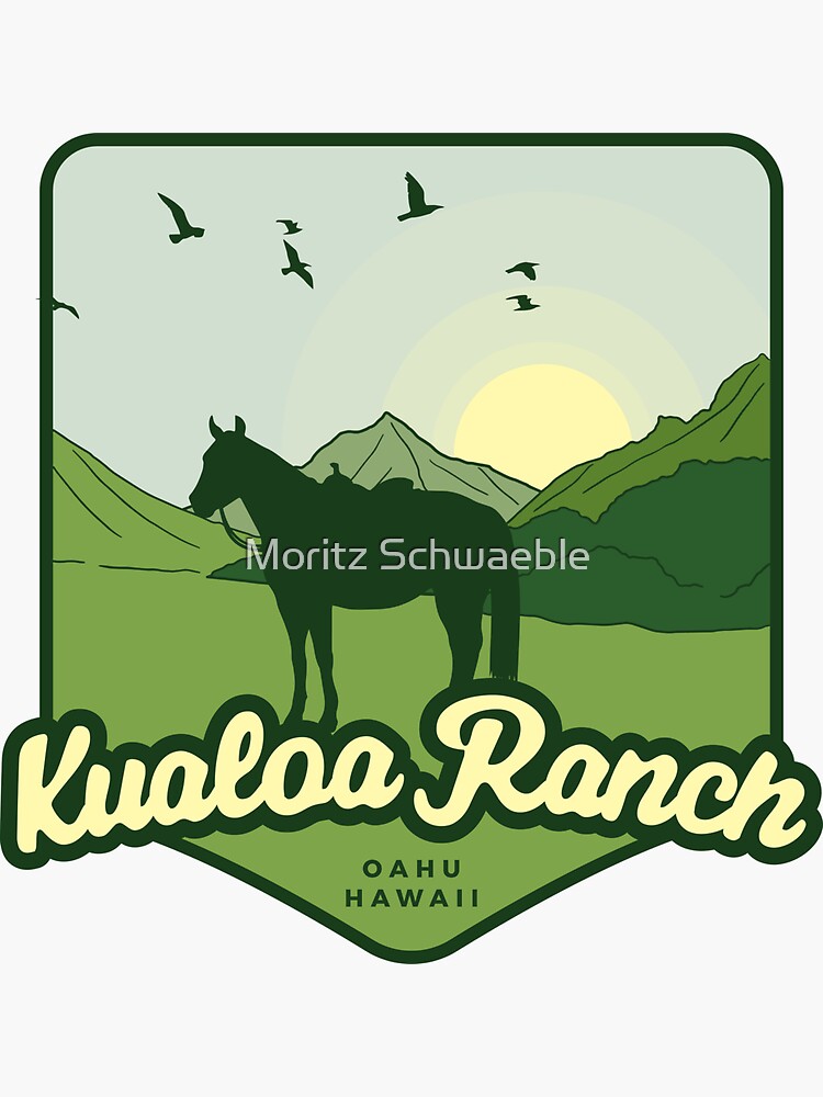 "Kualoa Ranch - Oahu, Hawaii" Sticker for Sale by Moritz Schwäble ...
