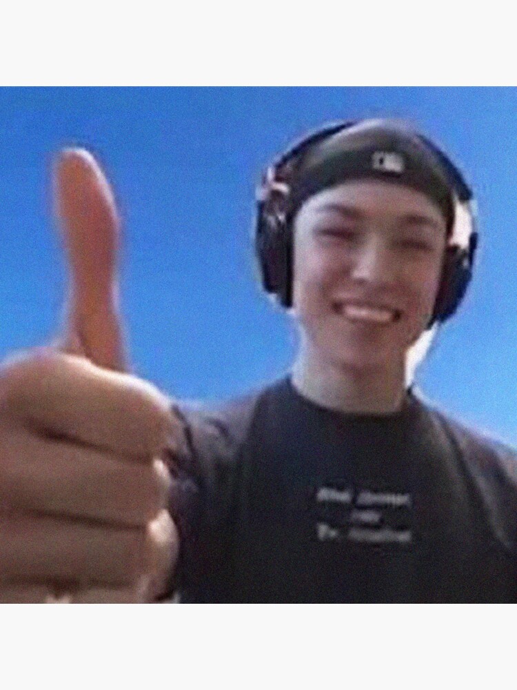 "SEVENTEEN Vernon Meme Thumbs Up" Sticker for Sale by earlgrye | Redbubble