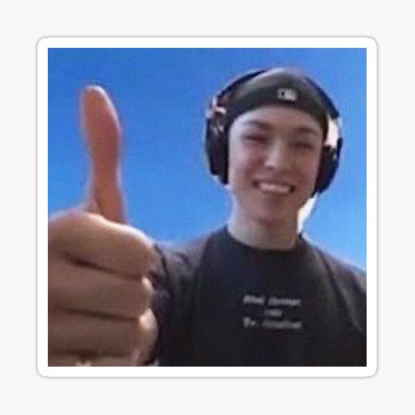 "SEVENTEEN Vernon Meme Thumbs Up" Sticker for Sale by earlgrye | Redbubble