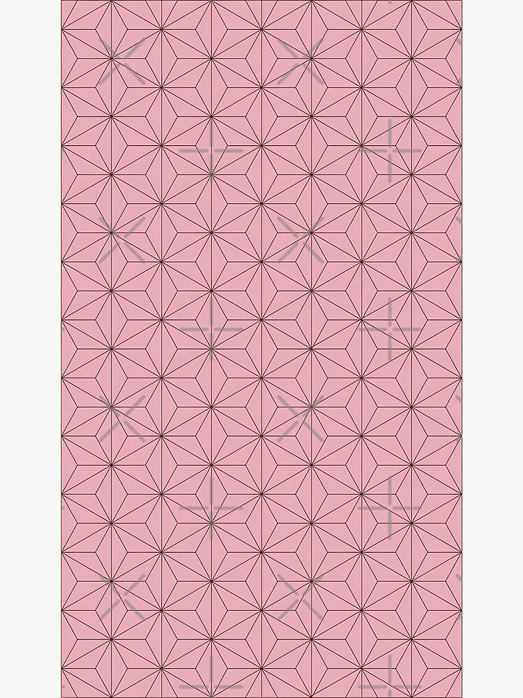 "Pink Japanese Nezuko pattern" Poster by Kobanzame | Redbubble