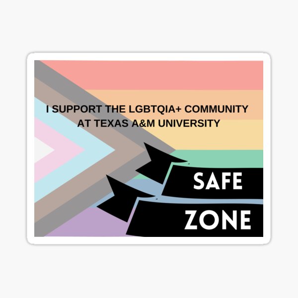 "LGBT Safe Zone Sticker" Sticker for Sale by minnesotameg | Redbubble