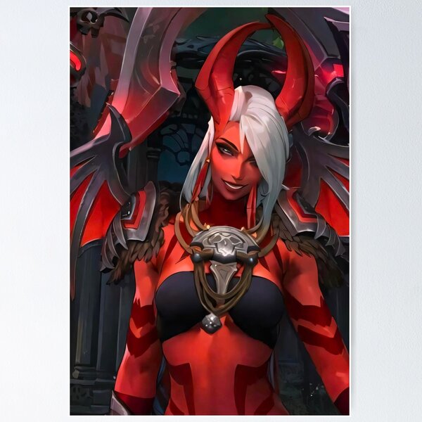 "Draenei Warlock Eredar Girl" Poster for Sale by gravenlana-art | Redbubble