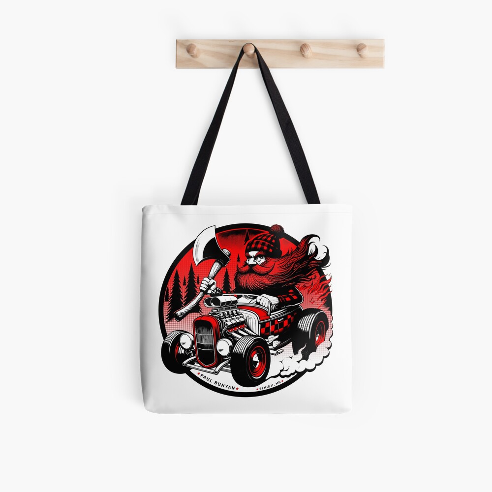 "Paul Bunyan and His Hot Rod" Sticker for Sale by Nate Nolting | Redbubble